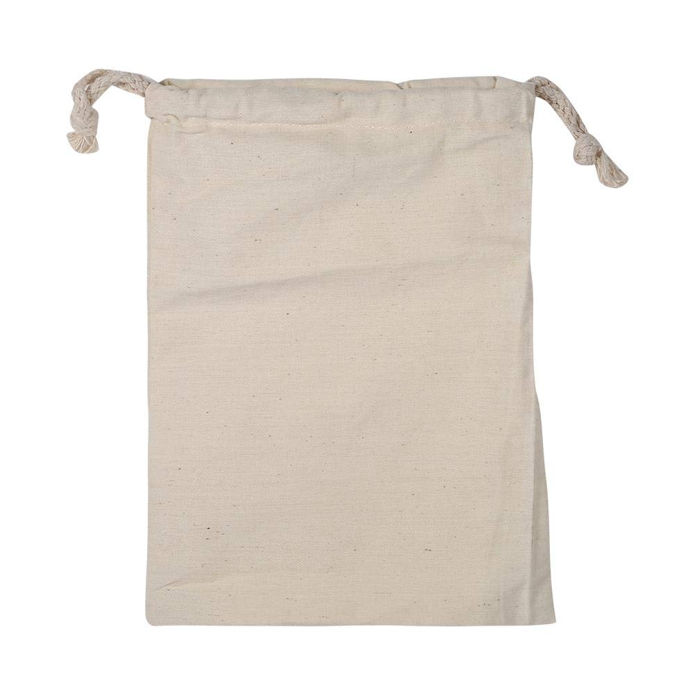 Cotton Laundry Bag, Heavy Duty Large Laundry Bag Laundry Bags with Drawstring 4 Sizes Large Capacity for Laundry, Storage Save Space Make Your House Keep Neat(10 * 12cm)