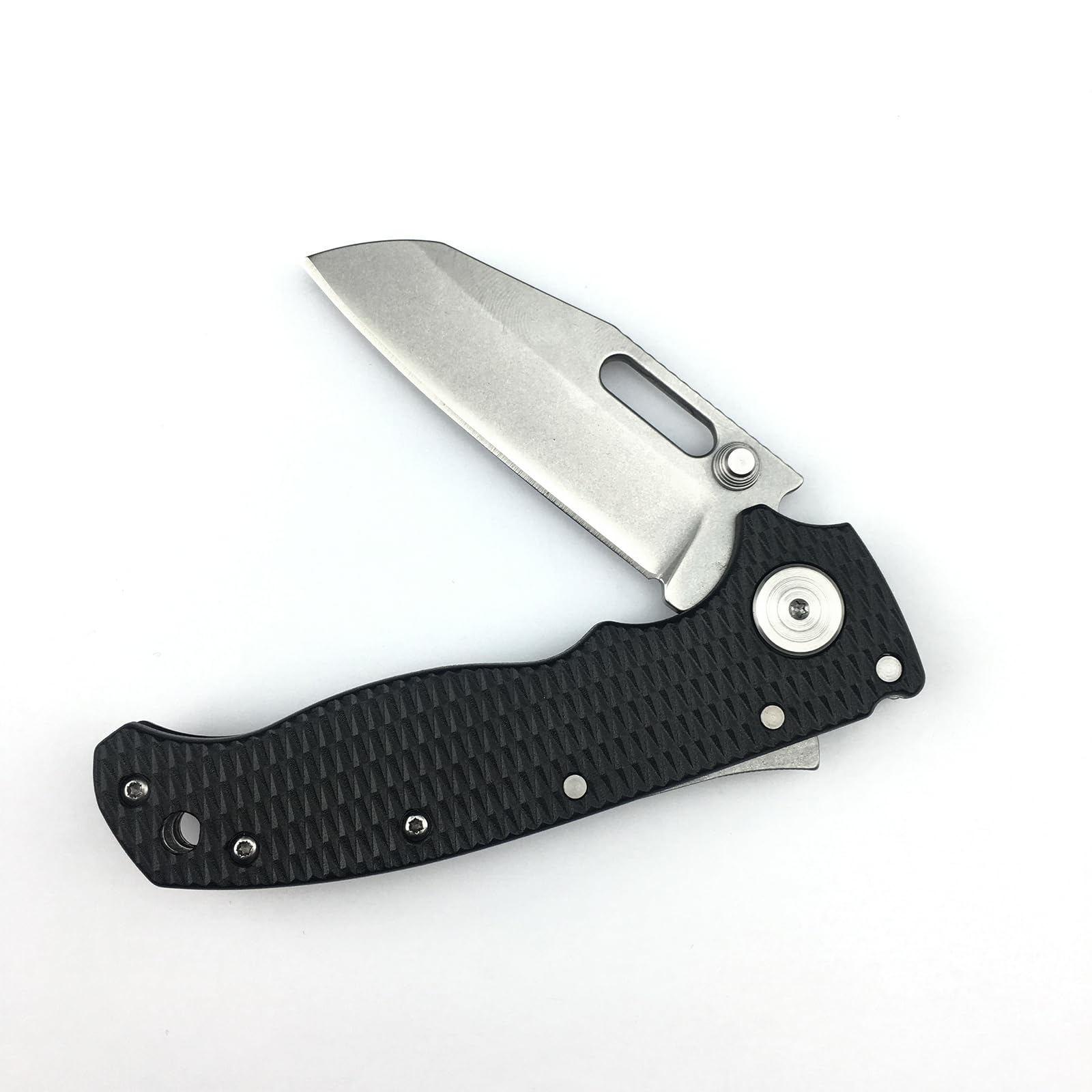 Thumb Assisted Opening Folding Pocket Knife, Shark Lock Knife with 2.8ββ 8Cr13MoV Steel Blade, Grivory Handle, Reversible Pocketclip for Camping Hunting