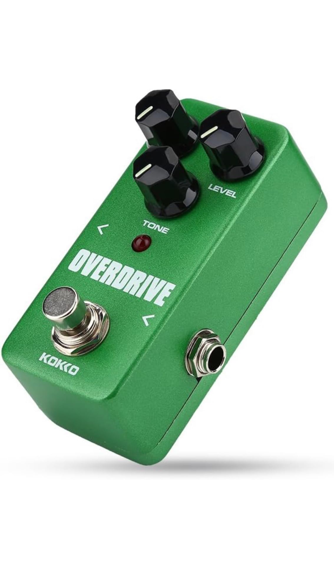 Guitar Effects Pedal, KOKKO FOD3 Aluminum Alloy Mini Overdrive Effect Pedal 6.35mm Jack for Guitars