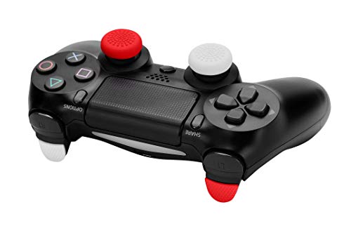 Gioteck TGMP - Thumb Grips for PS4 - Megapack Protection/Caps/Caps for Joystick PlayStation 4 - Non-Slip - Aid to Sight - PS4 Controller Protector (Pack of 4)