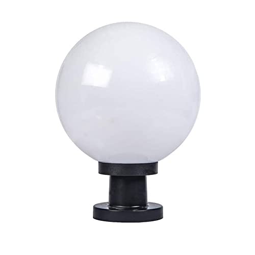 CZLZY Creative IP55 Waterproof Outdoor Globe Landscape Column Light Ball Post Lights E27 Street Light Aluminum Acrylic Pillar Table Lamp Courtyard Porch Gate Lawn Lighting