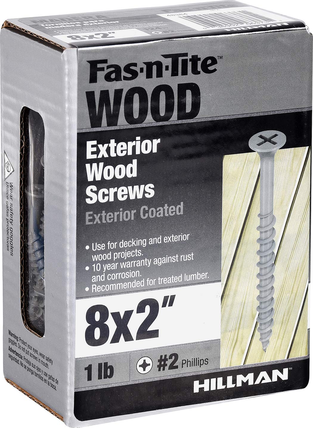 HILLMAN FASTENERS 48384 LB 2x8 Extension PH Wood Screw
