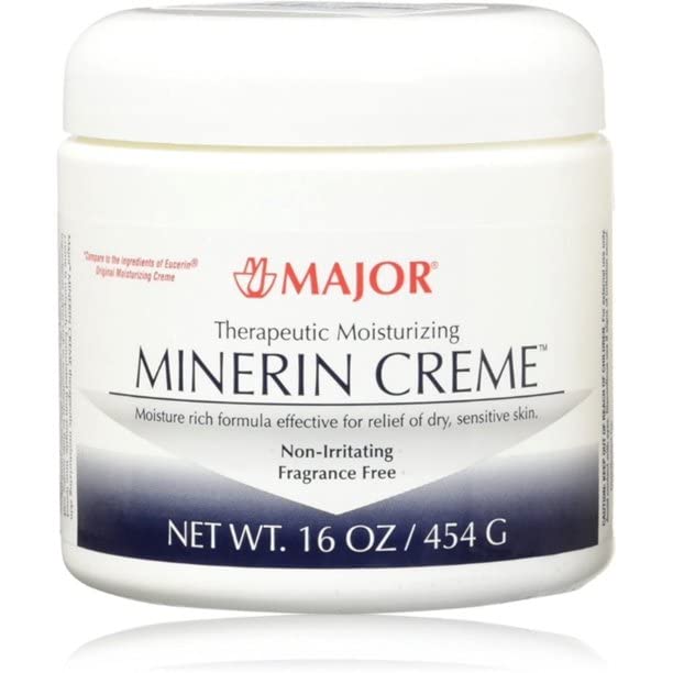 Therapeutic Moisturizing Minerin Creme 16oz for Dry, Sensitive Skin (Pack of 4)