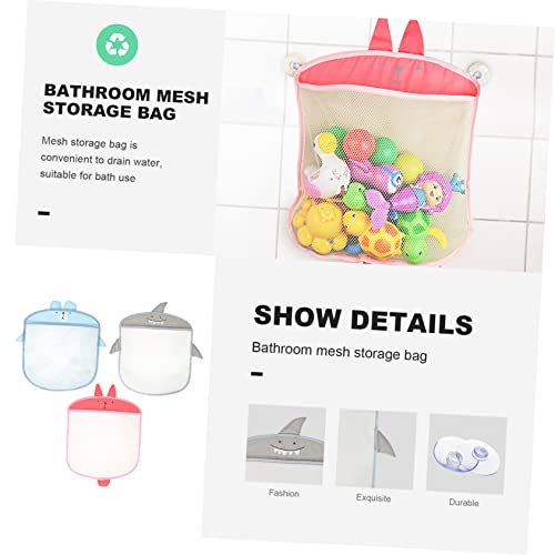 Cabilock 3pcs Retractable Torch Mesh Organizer Bags Storage Tub Bathtub for Baby Bath Net Bags Bath Organizer Storage Organizer Bath Mesh Bag Shower Mesh Bags Bath Bags Storage