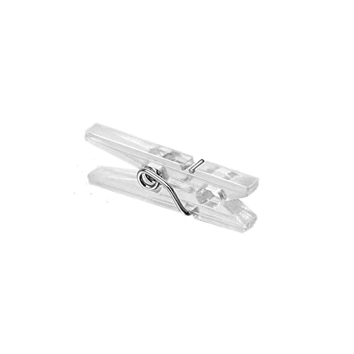 Clear Photo Clips, 20/50/100Pcs Mini Transparent Plastic Clothespins Hanging Multi-Functional Picture Clips for Office, Home, Arts(3.4cm 20pcs)