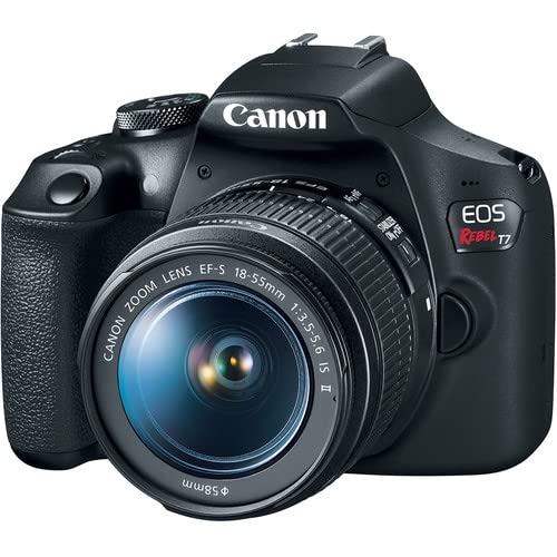 Canon EOS Rebel T7 DSLR Camera with 18-55mm EF 75-300mm f/4-5.6 III Lens+Commander Starter Kit+Lens Filters+CASE+64Memory Card(18PC)