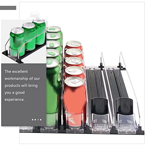 Cabilock Fridge Organizer Vending Machine Beverage Drinking Automatic Pusher Soda Can Organizer for Refrigerator Drink Dispenser for Shop Freezer Organizer Vending Machine