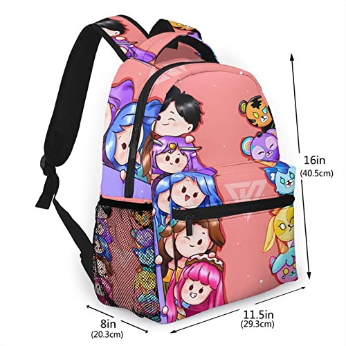 DHCUTE Casual Backpack Its_Funneh Unisex High Capacity Students Schoolbag Travel Fashion Shoulders Bag