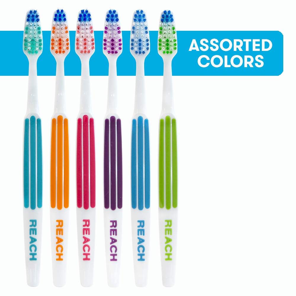 REACH Advanced Design Toothbrushes, Soft, 2-Count (Pack of 6)