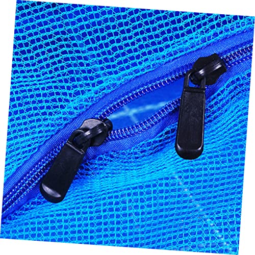 CLISPEED 2pcs Foldable Fish Cage Meat Dehydrater Foldable Basket Flower Food Foldable Drying Rack Mesh Hanging Dryer Rack Drying Basket Nylon Multi-layer Net Blue Nylon Hanging Hanger