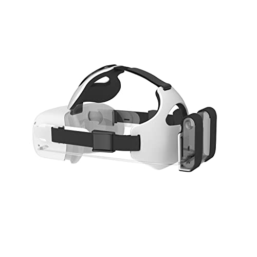 COSOOS Head Strap for Quest 2 Elite Strap, Comfortable Headband with Battery Holder Bracket for Enhanced Comfort and Long Playtime in VR, Reduce Head Pressure (Power Bank not Included)