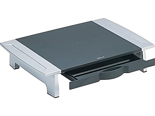 Fellowes 8031101 Monitor Riser,Adjustable,19-7/8-Inch x14-1/16-Inch x4-Inch -6-1/2-Inch ,BK/SR