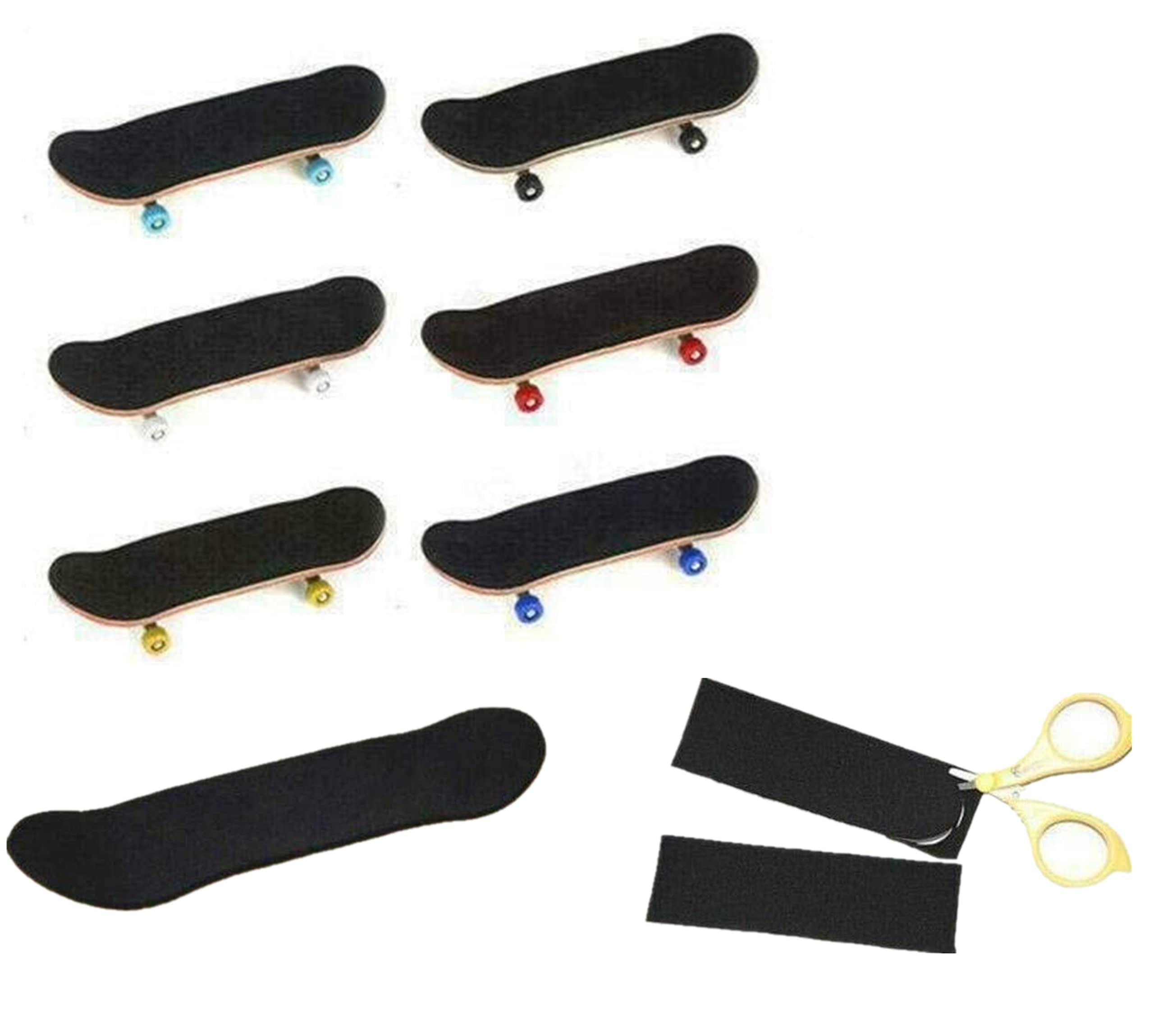 Haisalin 6Pcs Fingerboard Foam Grip Tape, 110mm x 38mm Fingerboard Grip Tape, Foam Finger Tape for Fingerboard