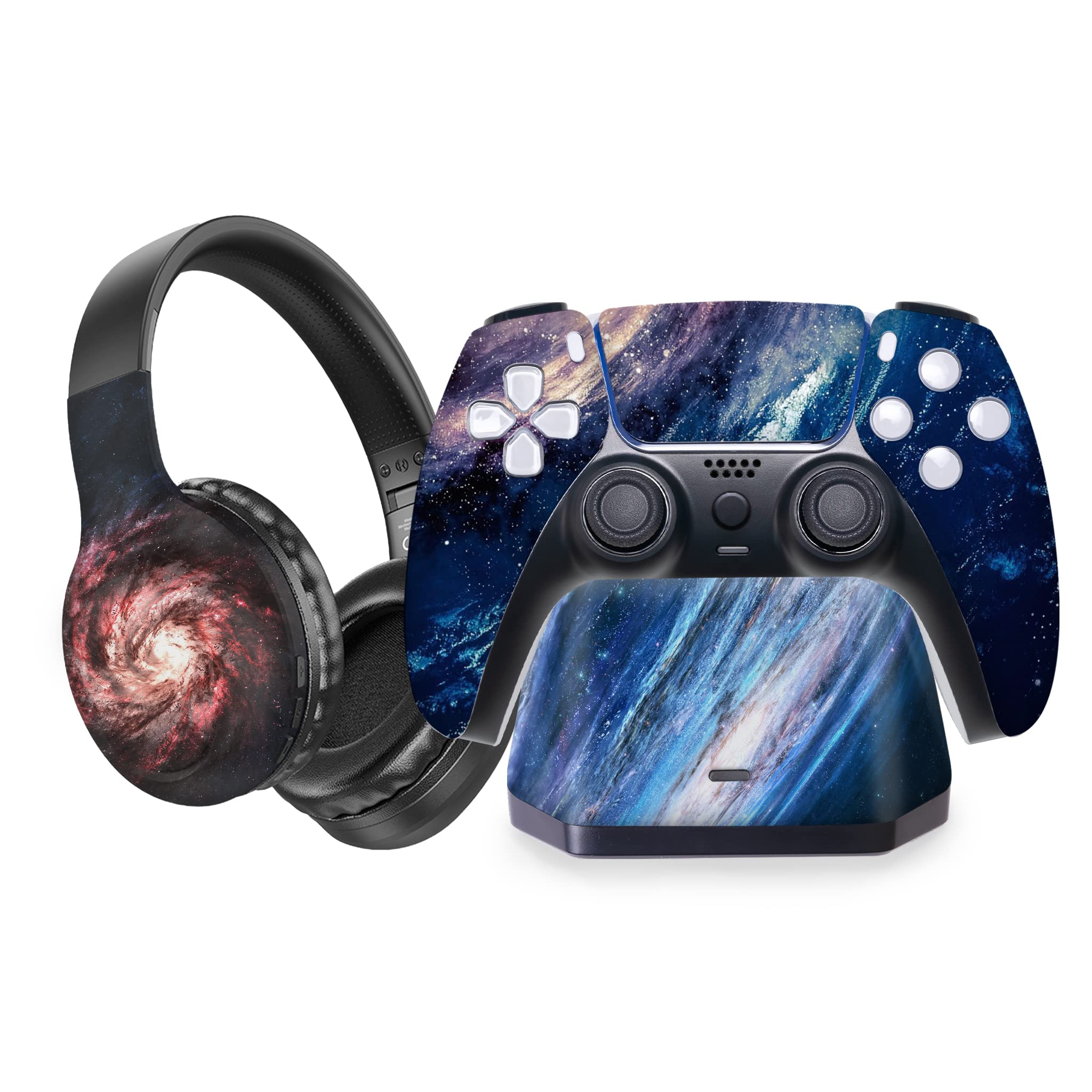BABY CUDDLE BOX Astro Custom Controller with Gaming Headset and Quick Charging Stand Compatible with Console by Bcb Controllers | Customized with Permanent Hydro-Dip Printing(Not Just A Skin)