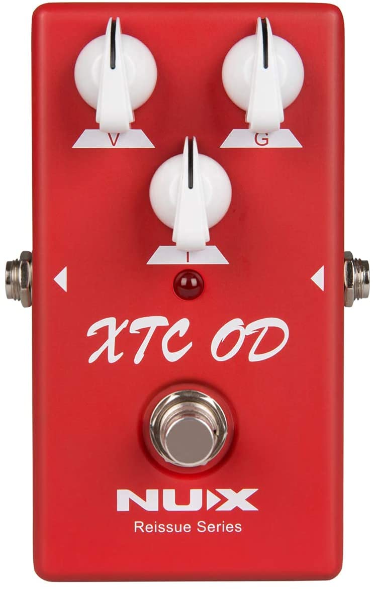 NUX XTC OD Overdrive Pedal Bundle with 2 MXR Patch Cables