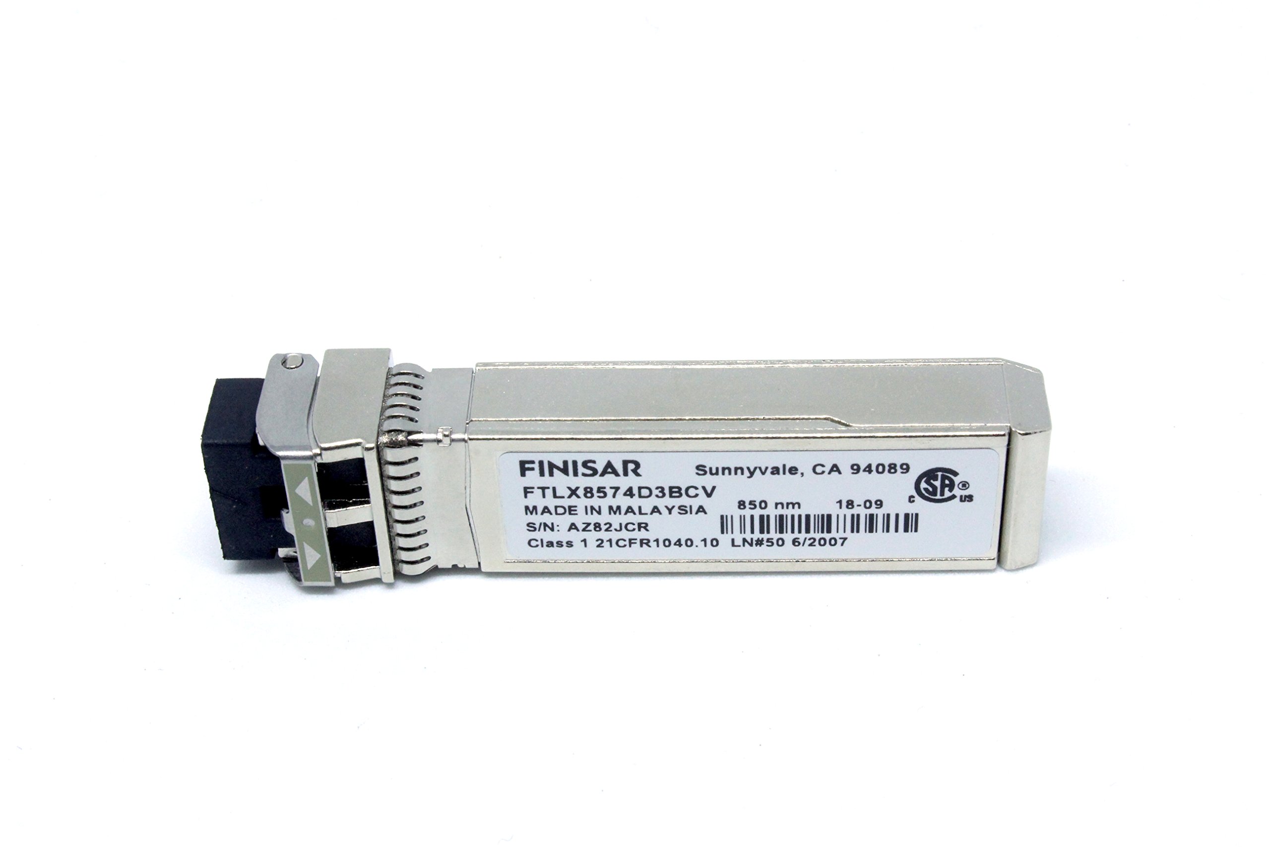 Finisar SFP+ Module - For Optical Network, Data Networking - 1 LC Duplex 10GBase-SR/SW Network - Optical Fiber Multi-mode - 10 Gigabit Ethernet, Gigabit Ethernet - 10GBase-SR/SW, 1000Base-SX - Hot-plu