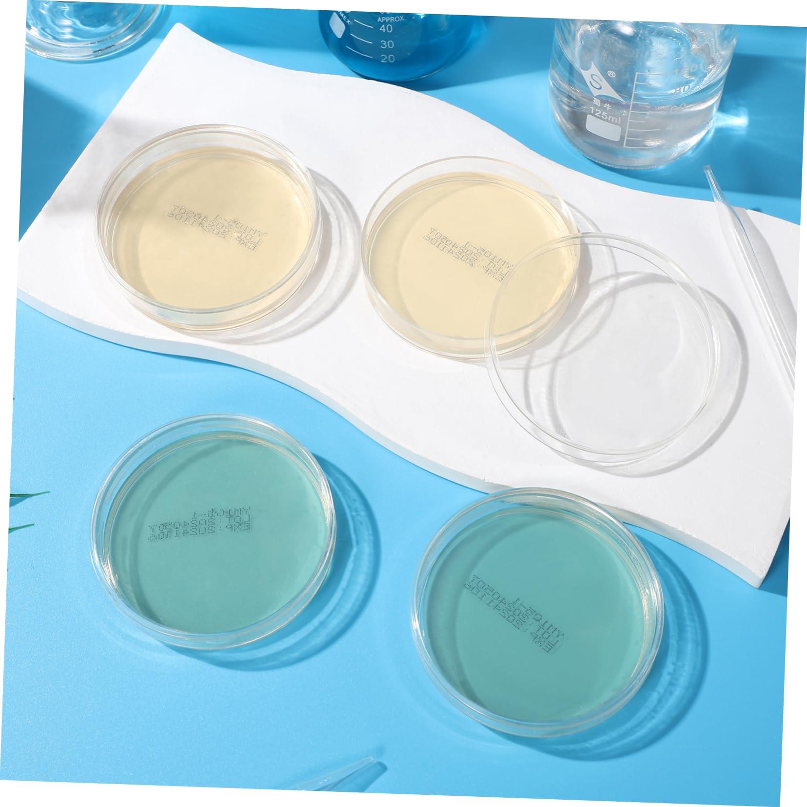 ULTECHNOVO Sciences Nutrient Agar Petri Dishes 10pcs Pre-Poured Agar Plates for Mushrooms, Home Test Kit, or for Science Fair Projects