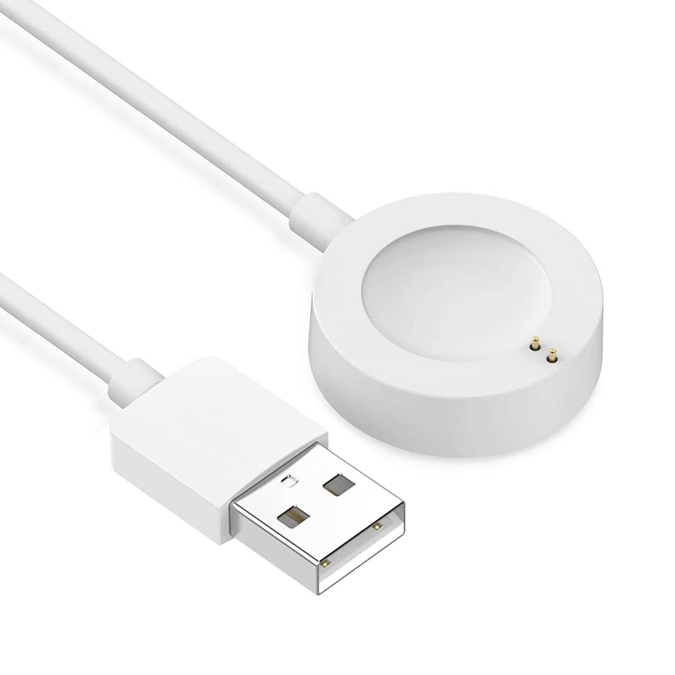 Charger for Fossil Gen 4, Gen 5, Gen 5E, Gen 6 & Charging Cable for Michael Kors Gen 4 5 5E 6 Smart Watch (3.3ft/1m, White)