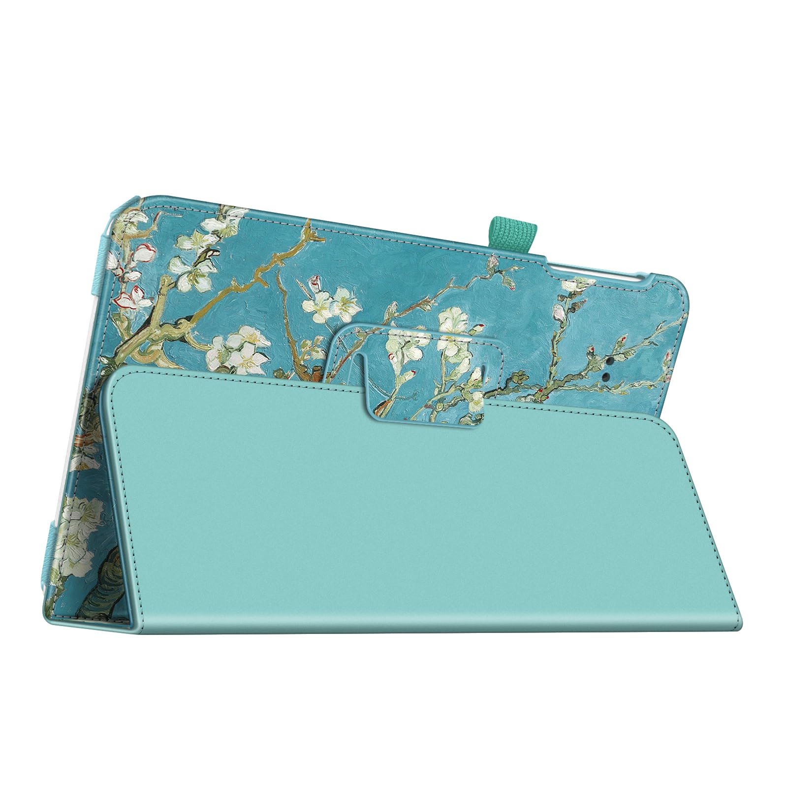 Fintie Folio Case for Samsung Galaxy Tab E 9.6 2015 (Model SM-T560/T561/T565/T567), Slim Fit Premium Vegan Leather Cover, Blossom