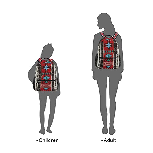 Custom Indian Aztec Backpack for Girls Personalized Your Name Text Bookbag Boho Tribe School Backpack Bookbag 3rd 4th 5th Grade Elementary Students Daypacks