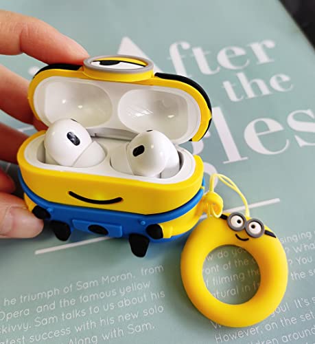 Compatible with Airpods Pro 2nd Generation Case 2022, Cute Case for Air Pods Pro 2 Cartoon, Kawaii Soft Silicone Protective Cover for New Apple Air pod Pro2 Case for Men Women Keychain (One Eye)
