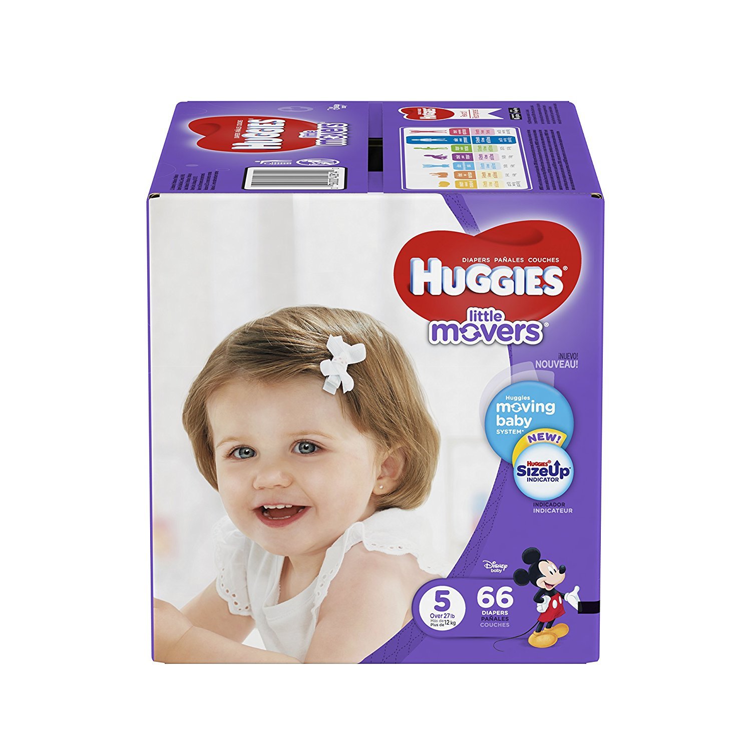HUGGIES Little Movers Diapers, Size 5
