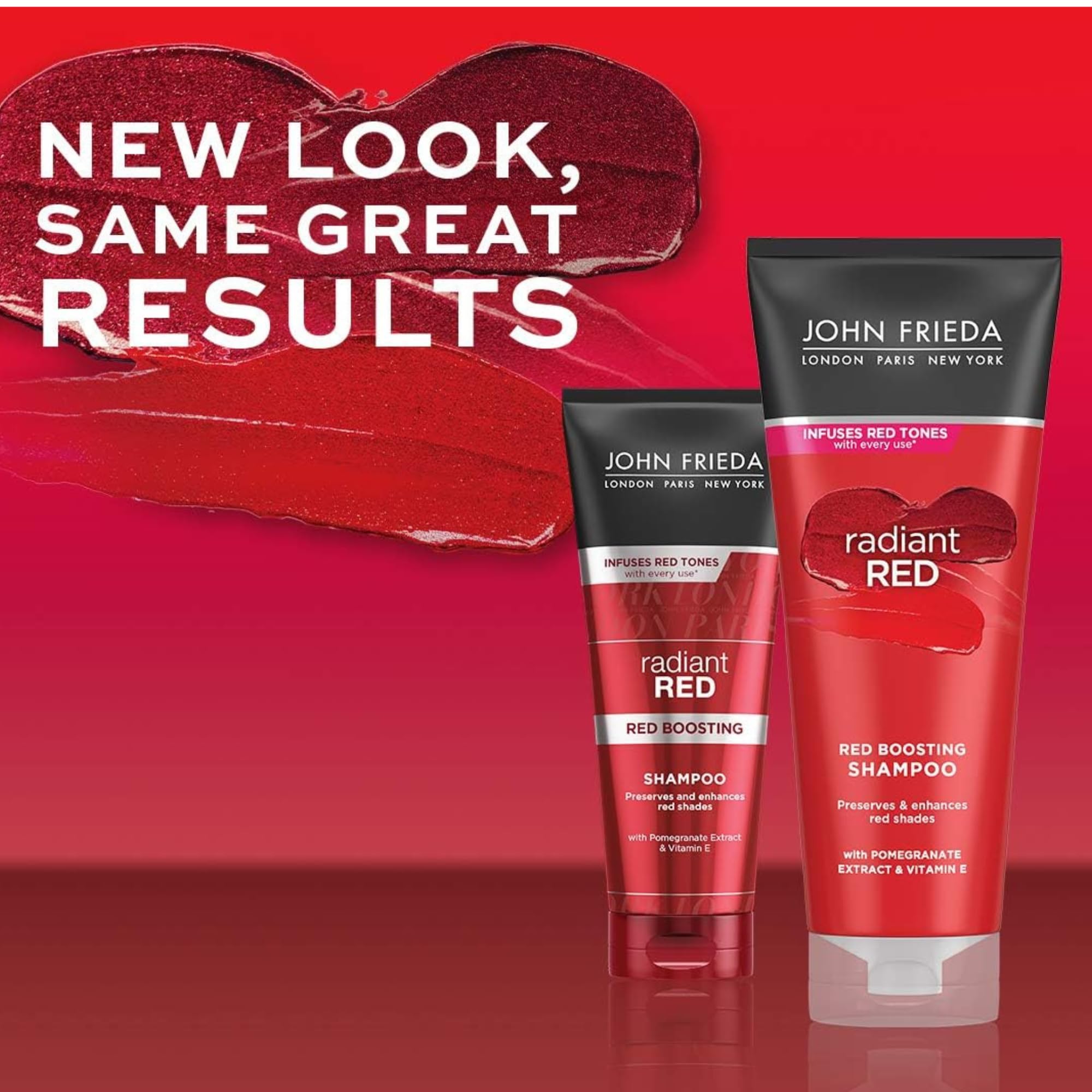 John Frieda Radiant Red Colour Protecting, Shampoo and Conditioner Pack,8.3 oz Each