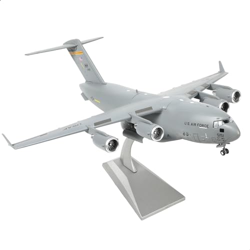 NUOTIE 1/200 C-17 Globemasterā
¢ Diecast Airplane Model Kits with Stand Harbor-Hickam AFB Transport Metal Airplane Model Pre-Build Military Aircraft (535th Airlift Squadron)