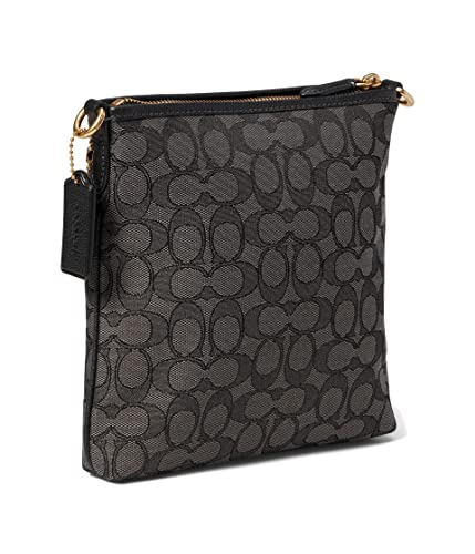 COACH Box Program Signature Jacquard Kitt Smoke/Black One Size