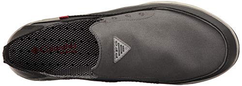 Columbia Mens Bahama Vent PFG Boat Shoe, Titanium MHW/Bright Red, 12 US