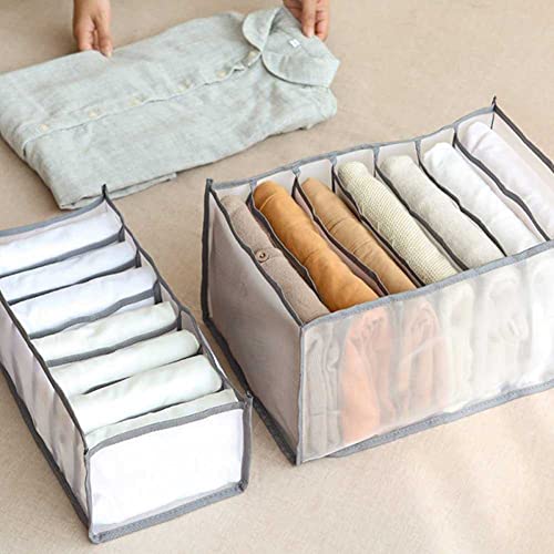 LALEO Clothes Organizer for Drawers, Washable Clothes Organizer for Folded Clothes, Clothing Storage, Portable Clothing Organizer for Thin Jeans, Trousers, Skirts