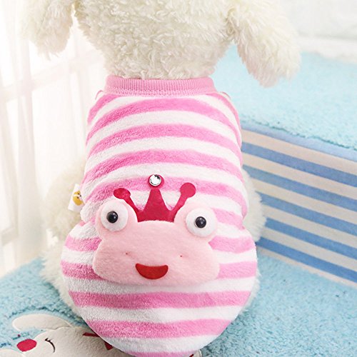 Cute Cat Dog Shirt Winter Pullover Halloween Puppy Apparel Pet Costume Small Dog Sweatshirt Doggies Comfort Soft Hoodies Pink Medium