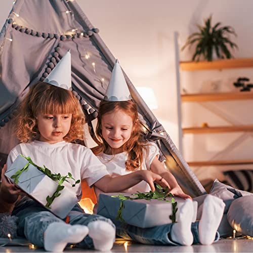HECATY 132 Ft Leaf Ribbon, Artificial Eucalyptus Garland Vines Leaves String,Decorative Jungle Botanical Greenery for Baby Shower Home Wedding Party Balloon Wreaths DIY Craft