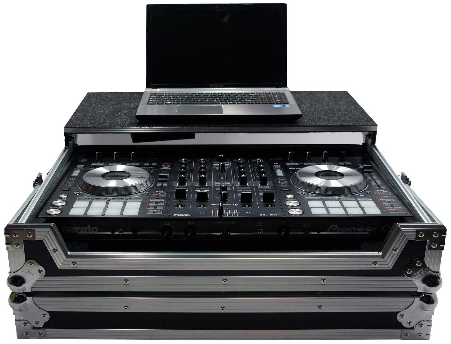 Harmony Audio HCDDJSXLT Flight Glide Laptop Stand Tray DJ Custom Case Compatible with Pioneer DDJ-SX3