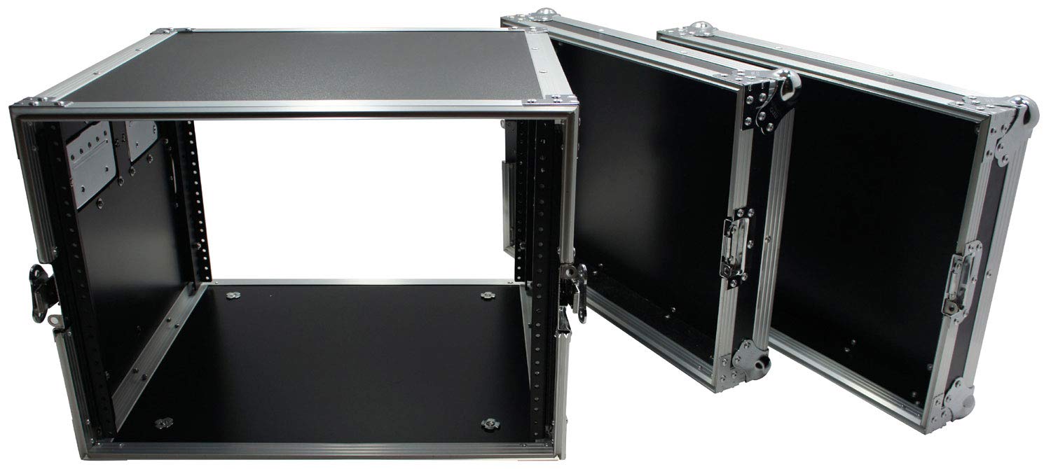 Harmony Audio HC8UAD DJ Flight Amp 8U Rack Space Road Travel Amplifier Case