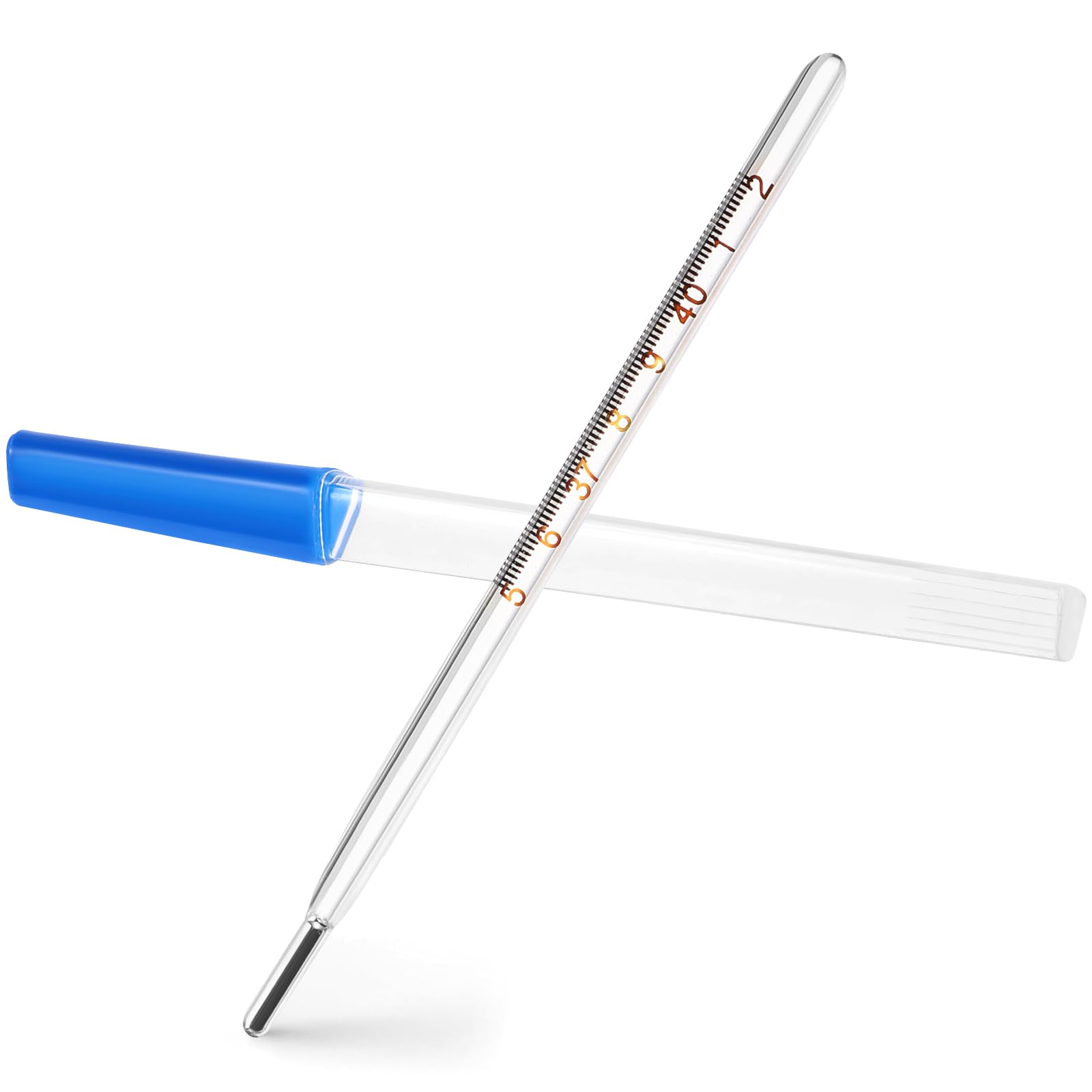 MAGICLULU 1Pc Glass Oral Temperature Adult Free Clinic Armpit Fast Reading Fever Indicator(Single Scale)…