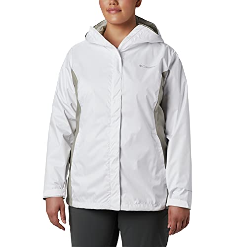 Columbia Women's Arcadia II Jacket, White/Flint Grey, 3X Plus