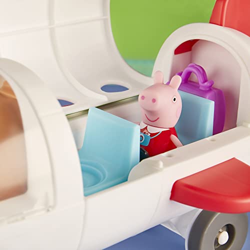 Peppa Pig Peppa’s Adventures Air Peppa Airplane Vehicle Preschool Toy with Rolling Wheels, 1 Figure, 1 Accessory; for Ages 3 and Up