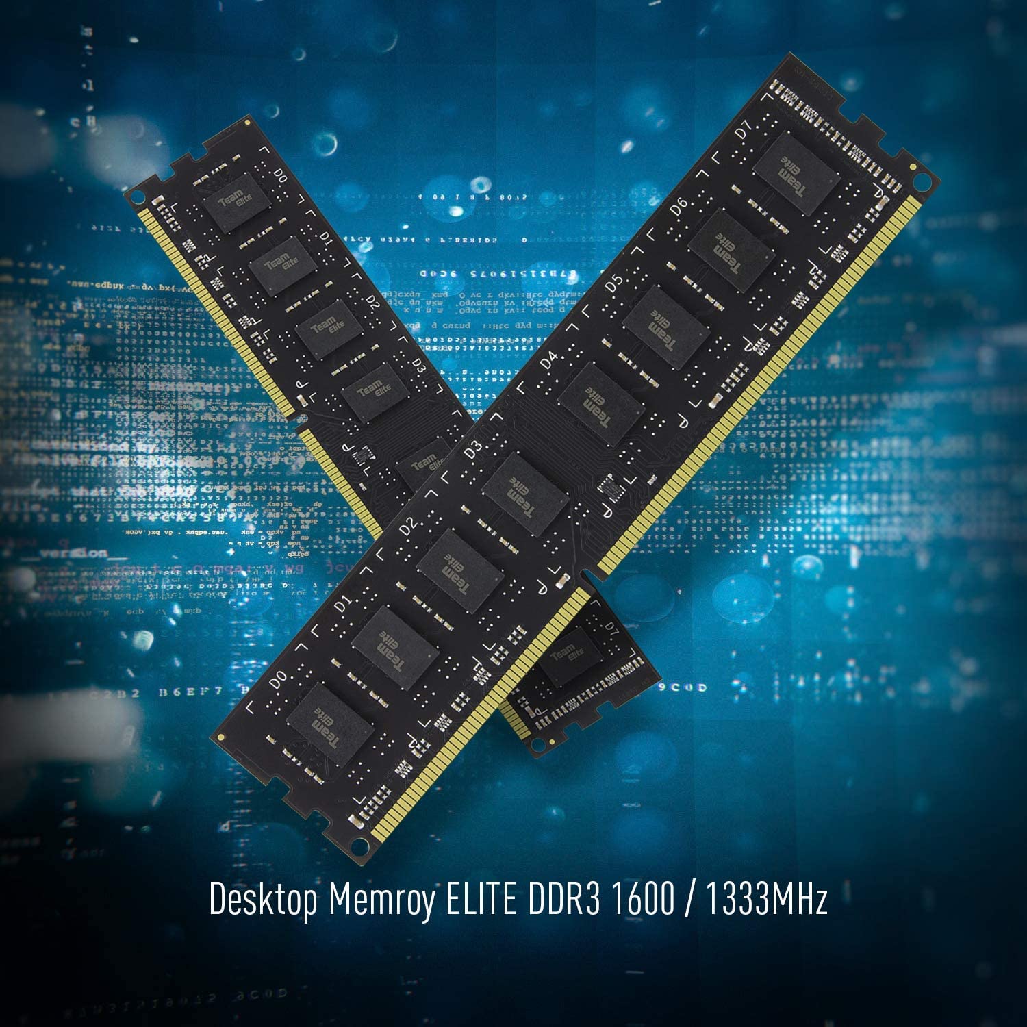 TEAMGROUP Elite DDR3 16GB Kit (2x8GB) 1600MHz (PC3-12800) CL11 Unbuffered Non-ECC 1.5V UDIMM 240 Pin PC Computer Desktop Memory Module Ram Upgrade - TED316G1600C11DC01