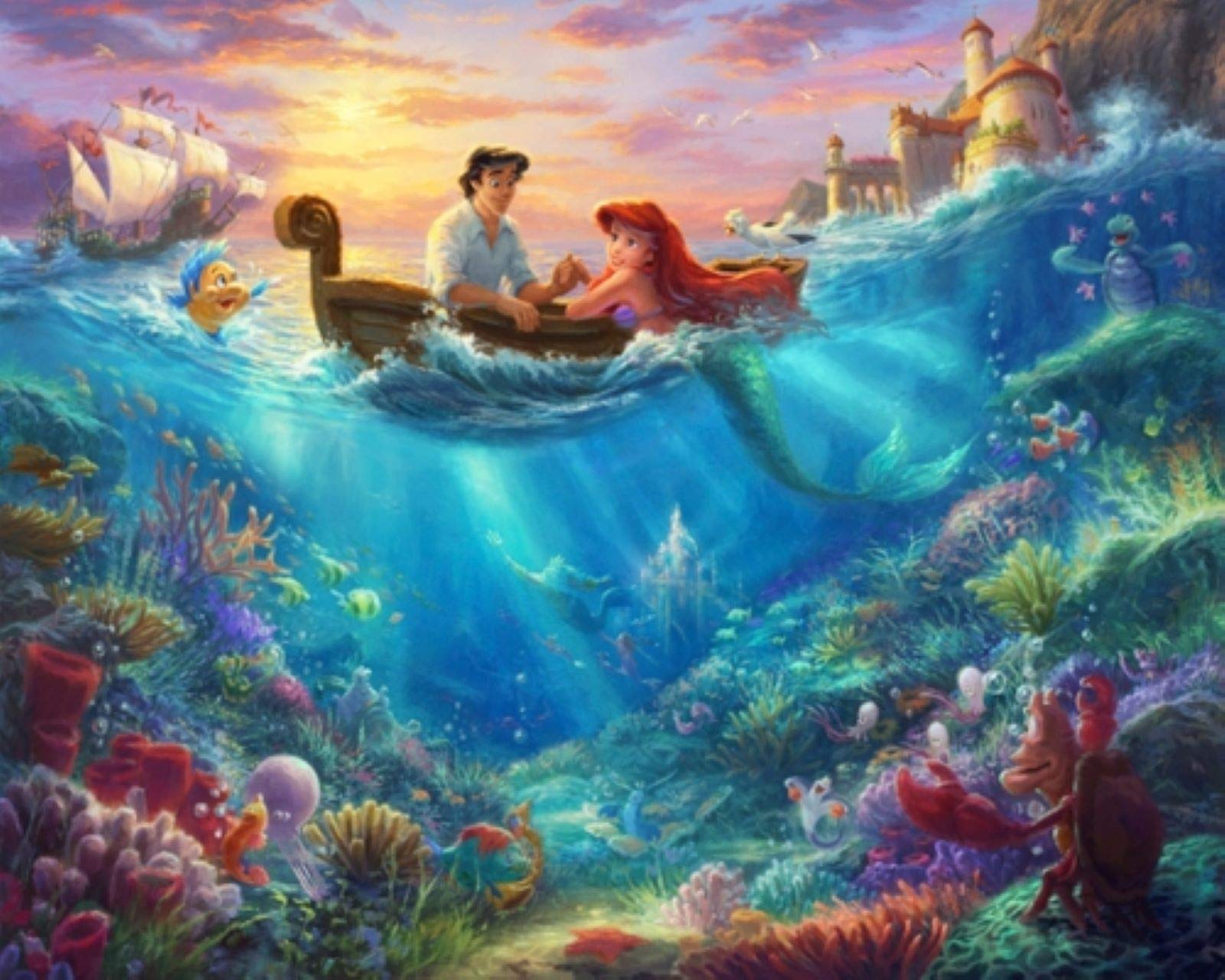 Four Seasons Disney Dreams DS 20840 C1 The Little Mermaid 36" Digital Panel