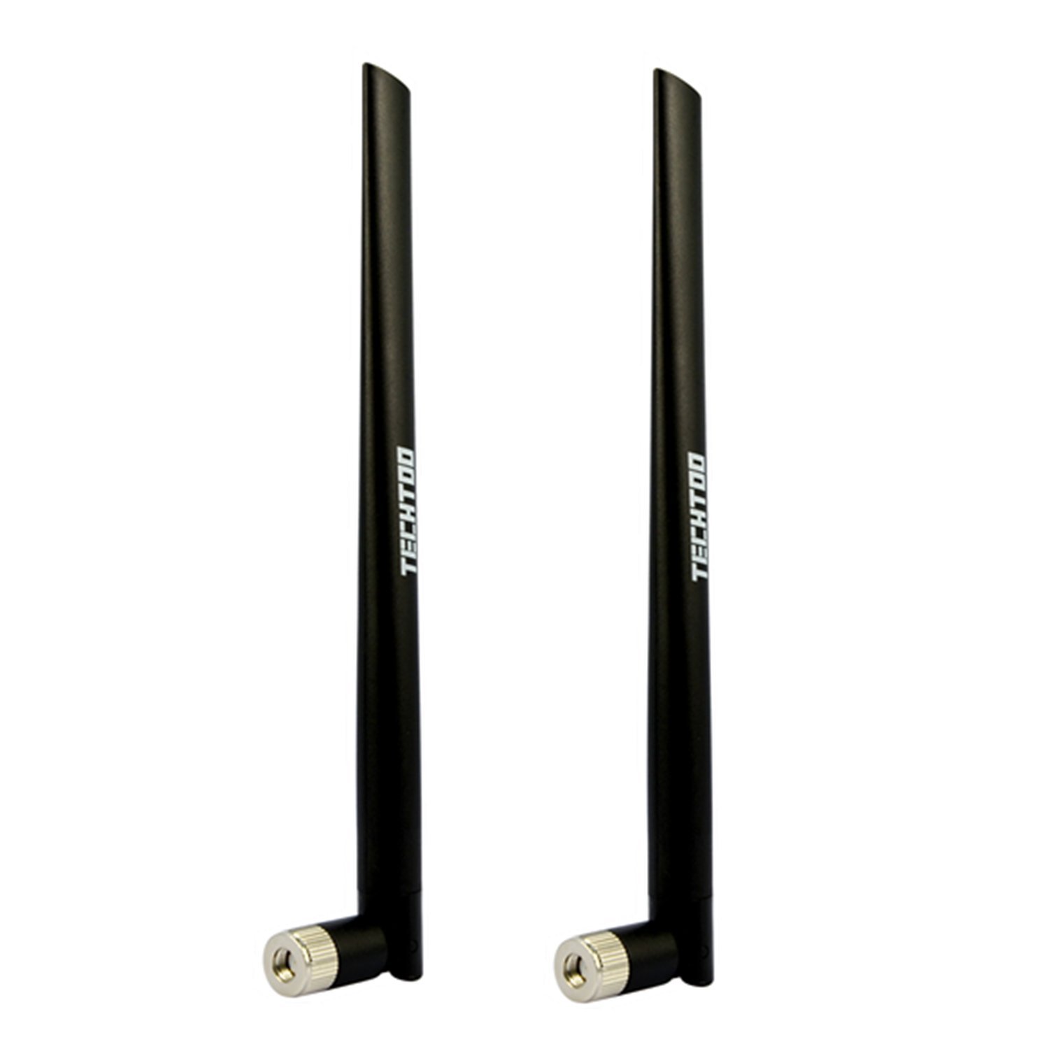 TECHTOO WiFi Antenna Dual Band 7dBi 2.4GHz/5.8GHz with RP-SMA Connector for Wireless Network Router USB Adapter PCI Card IP Camera DJI Phantom Wireless Range Extender FPV UAV Drone