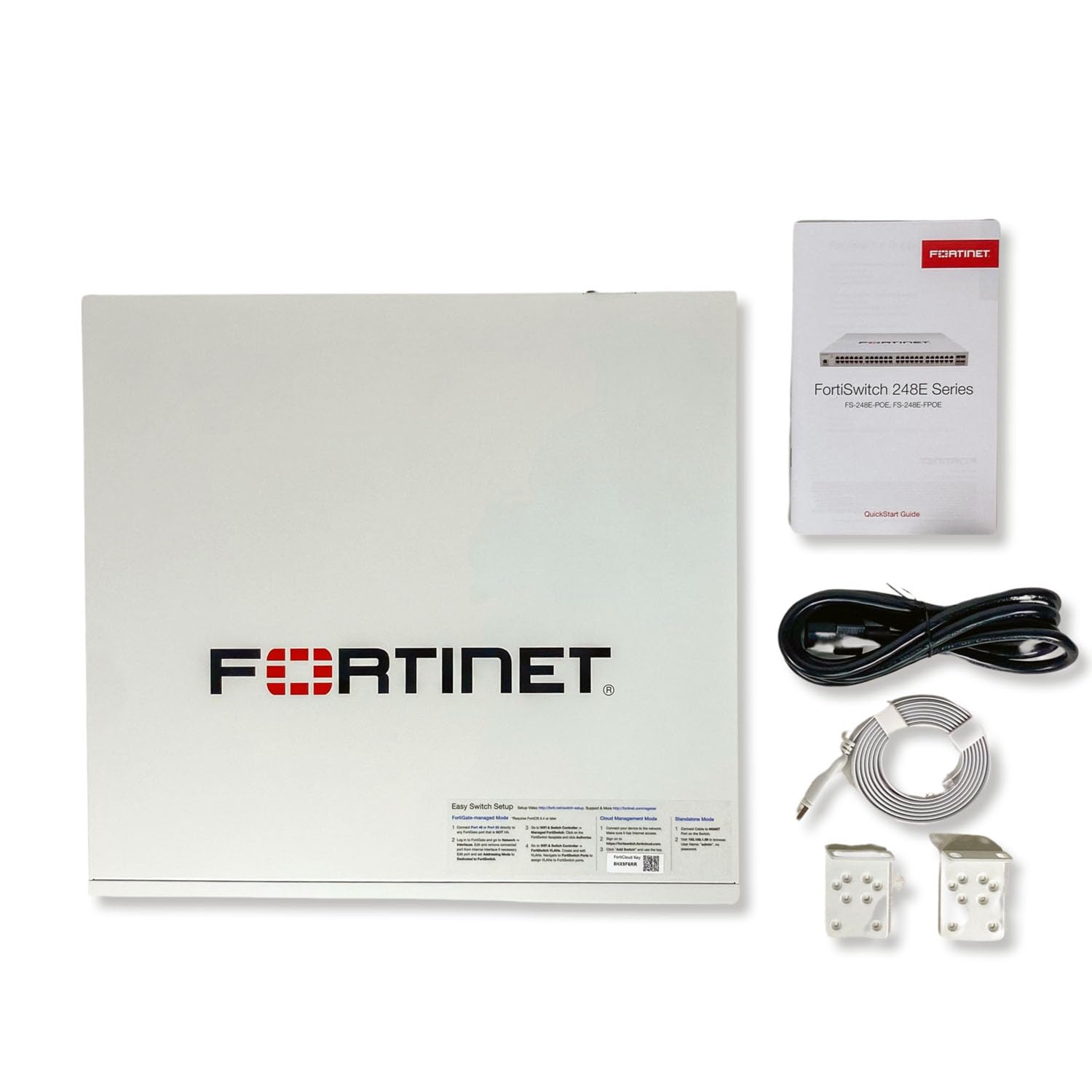 Fortinet - FS-248E-FPOE - Fortinet FortiSwitch 248E-FPOE - Switch - L3 - managed - 48 x 10/100/1000 (PoE+) + 4 x Gigabit SFP - rack-mountable - PoE+ (740 W)