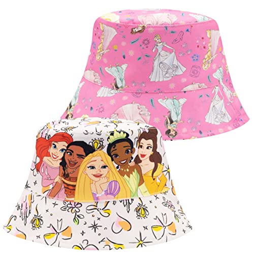 Disney Toddler Bucket Hat for Girls, Baby Girl Bucket Hat, Toddler Bucket Cap with Frozen, Minnie & Princess, Toddler Hat