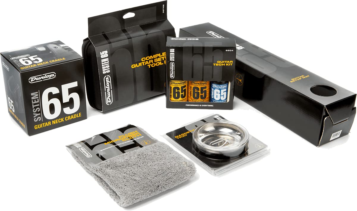 Jim Dunlop SYSTEM 65 COMPLETE SETUP TECH PACK Guitar Cleaning and Care Product (DGT302)