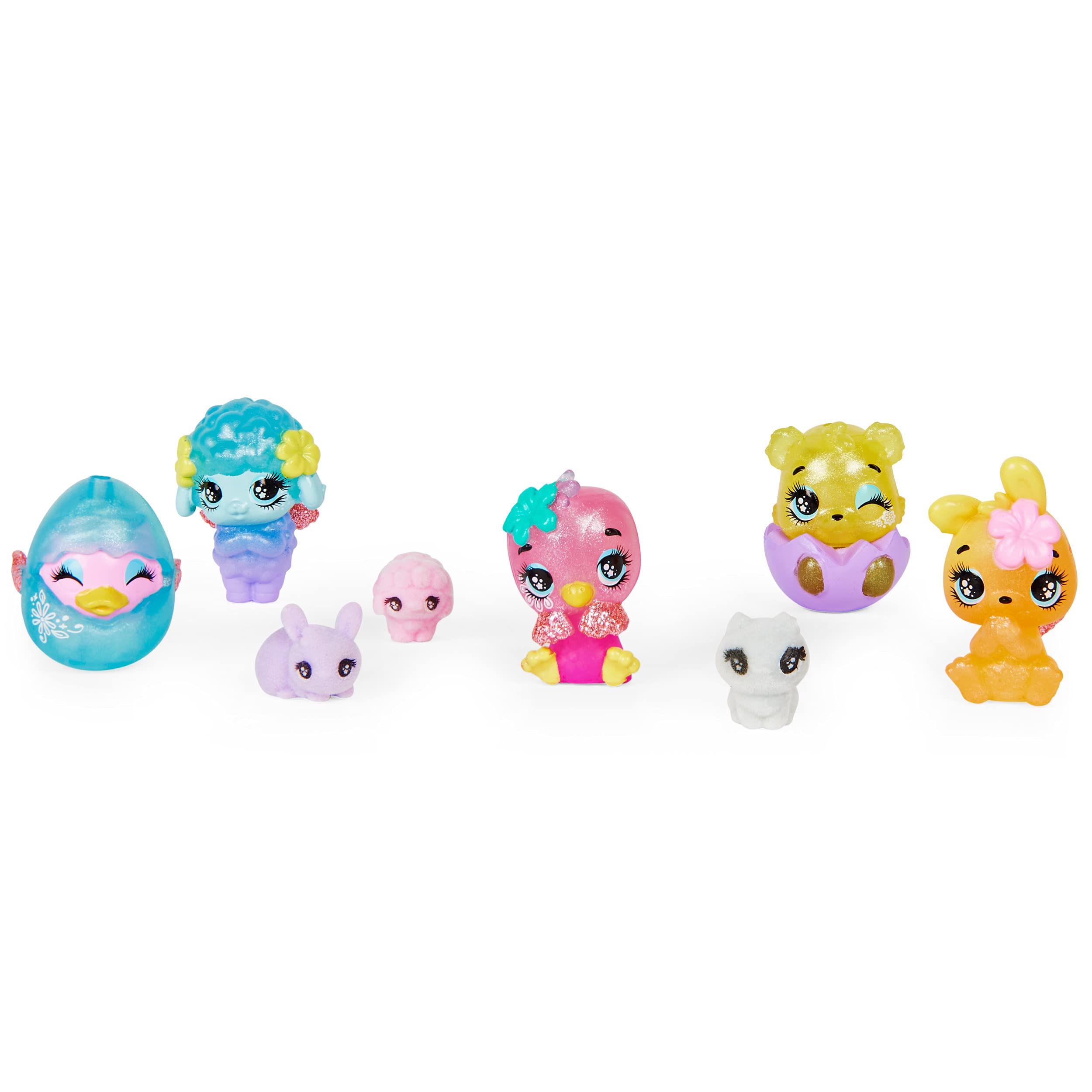 Hatchimals CollEGGtibles, Spring Toy Basket with 5 and 3 Pets, Kids Toys for Girls Ages 5 and up