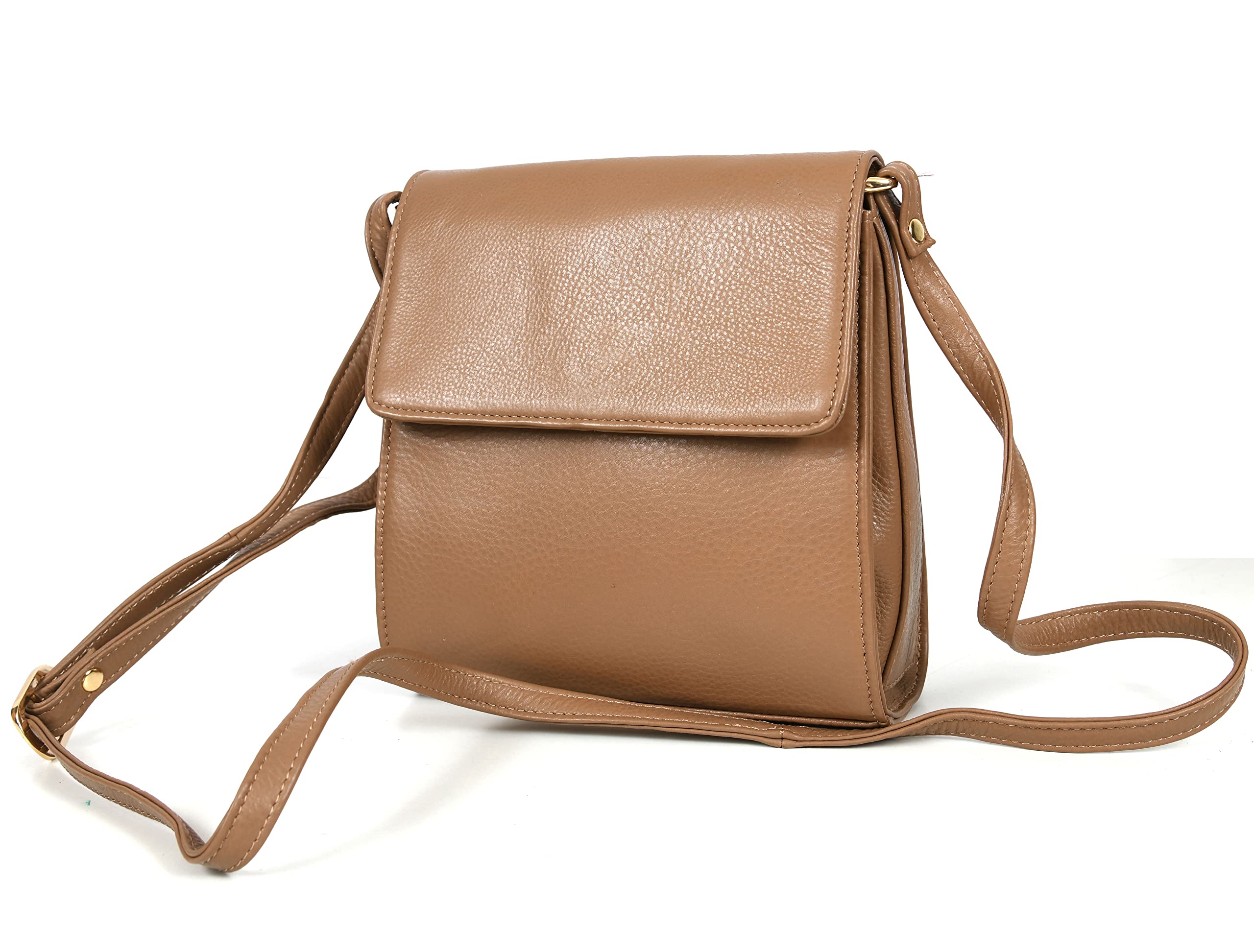 Leather Crossbody Purse for Kids Women Leather Roomy Bag by Aaron Leather Goods (Juárez)