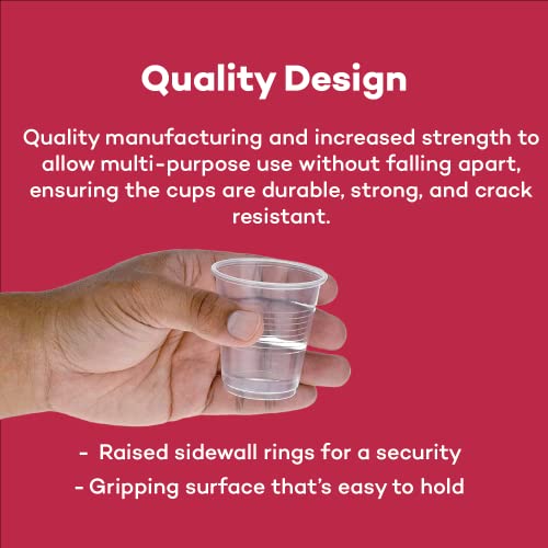 Dealmed 3 oz. Disposable Plastic Cups β 100% Recyclable Cups for Doctor's Offices, School Nurse's, Hospitals, at Home and More (Pack of 100)