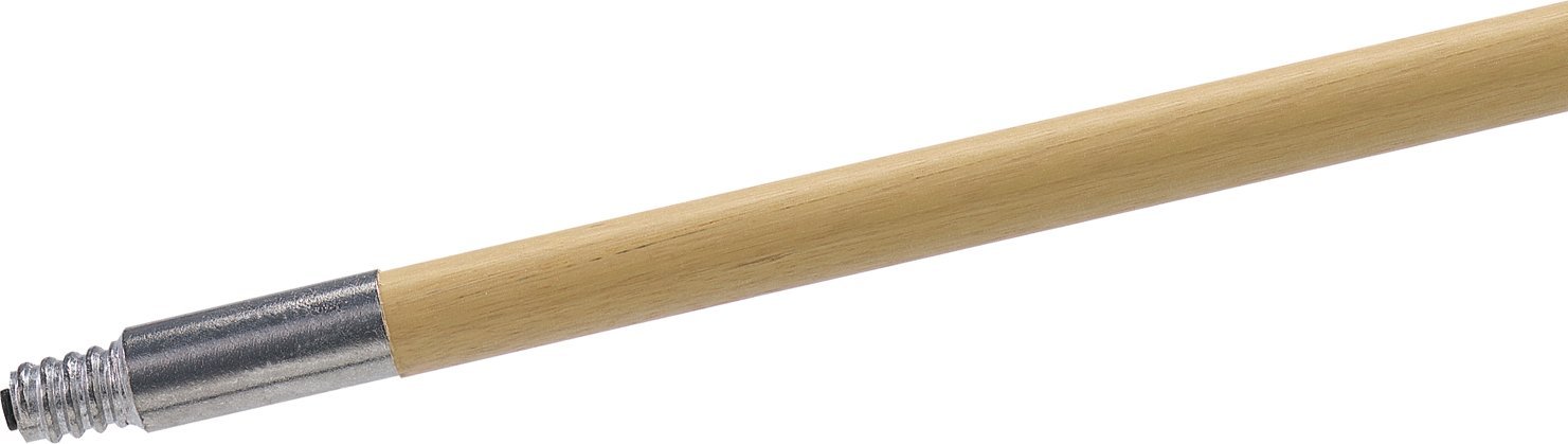 Carlisle FoodService Products 362005500 Lacquered Hardwood Lumathread Handle with Metal Tip, 1-1 8" Diameter x 60" Length
