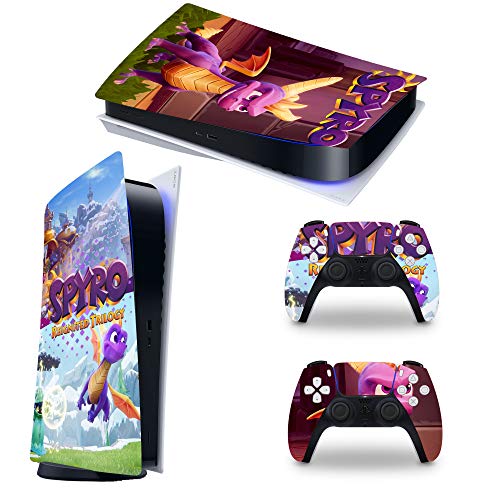 Ba Dragon Aventure PS5 Digital Edition Console and Controller Skin Set - Playstation 5 Digital Edition Vinyl