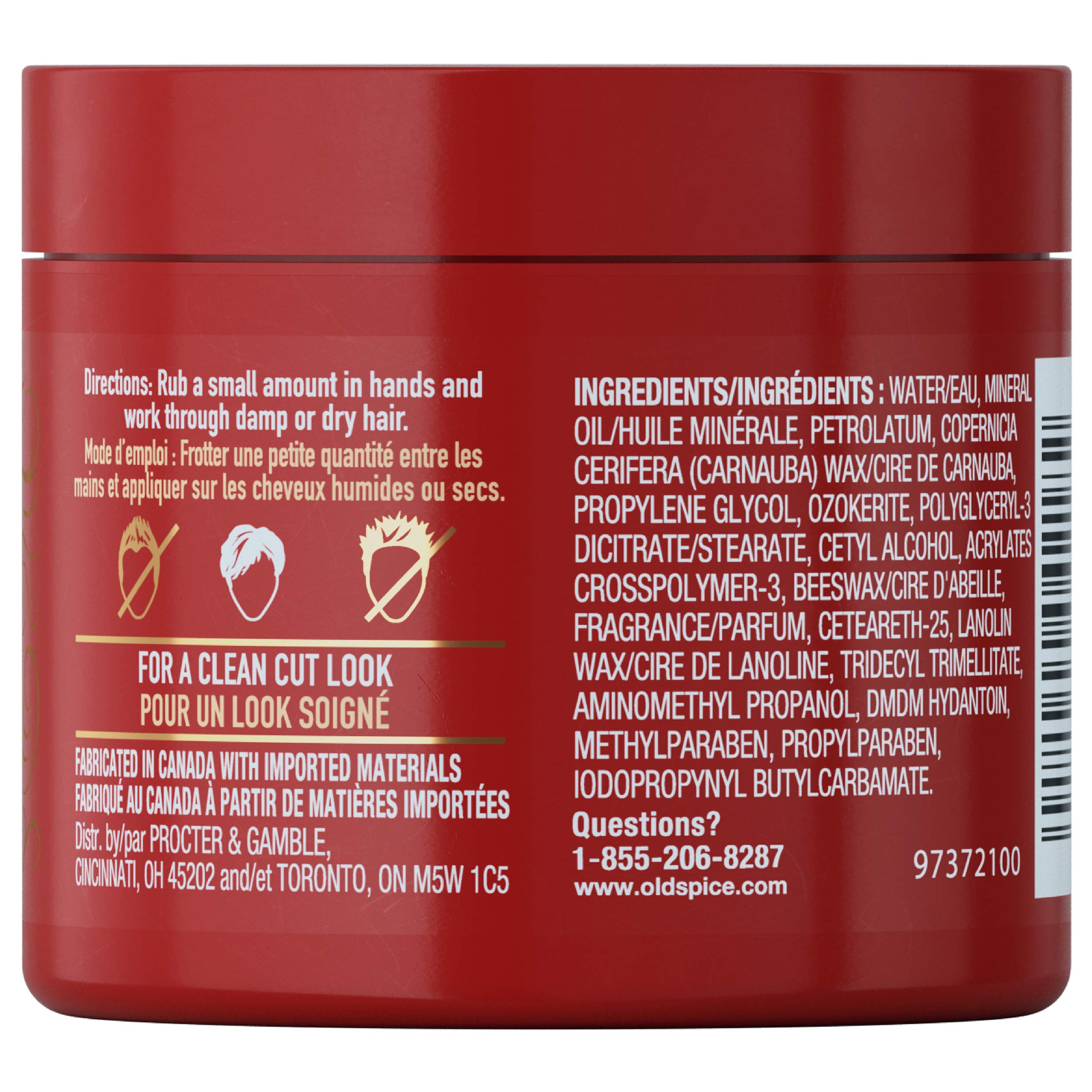 Old Spice, Sculpting Pomade for Men, Hair Treatment, Spiffy, 2.64 oz